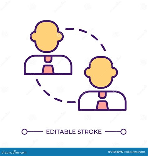 Business To Business RGB Color Icon Stock Vector Illustration Of Icon Color 318608942