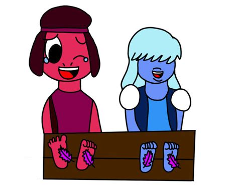 Ruby And Saphire Tickled By Crazyhetalianotaku On Deviantart