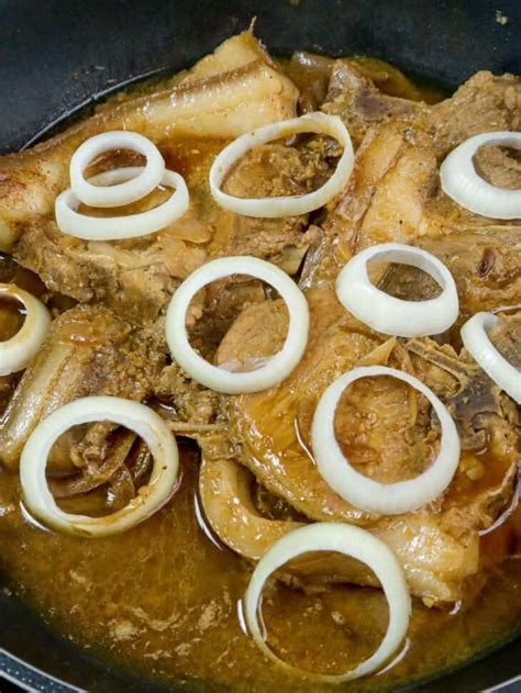 Pork Bistek Filipino Style Pork Steak Kawaling Pinoy
