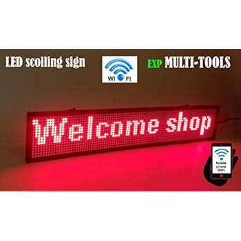 Amazon Com Leadleds P5 Wi Fi Scrolling LED Sign Message Board For Business Working With