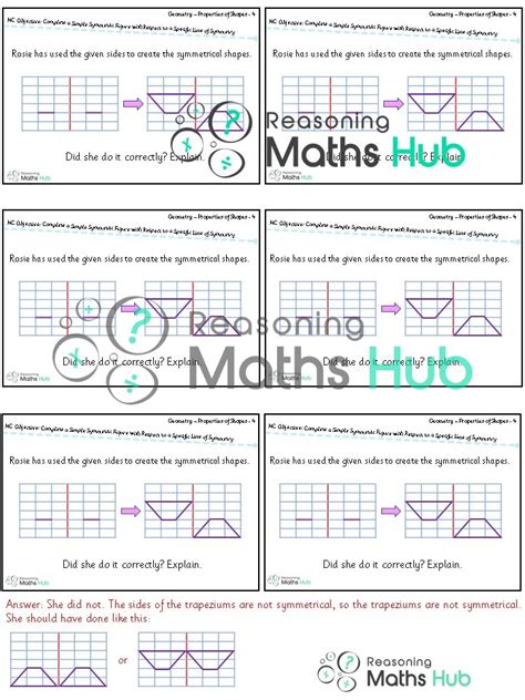 Complete A Simple Symmetric Figure With Respect To A Specific Line Of
