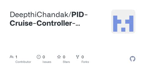 GitHub DeepthiChandak PID Cruise Controller System Modelling