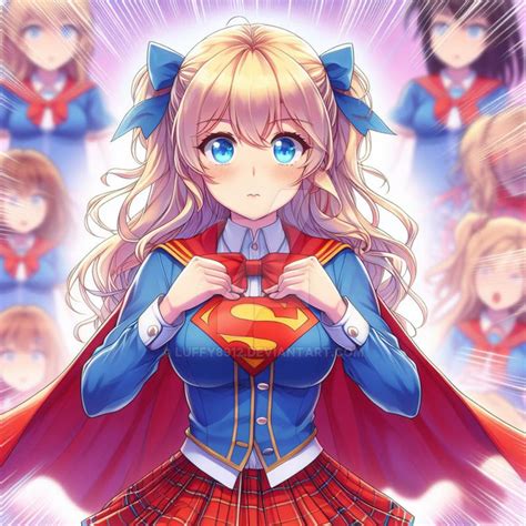 Hypnotized Cartoon Supergirl As A Schoolgirl 11 By Luffy8912 On Deviantart