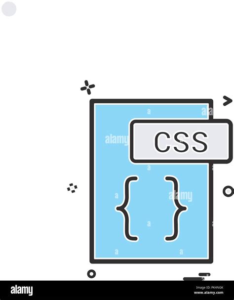 Css File Format Icon Vector Design Stock Vector Image And Art Alamy