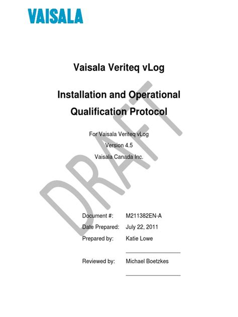 Installation Qualification Protocol Pdf Microsoft Windows User