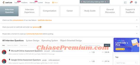 Tài khoản LeetCode Premium Nâng cao kỹ năng phỏng vấn IT