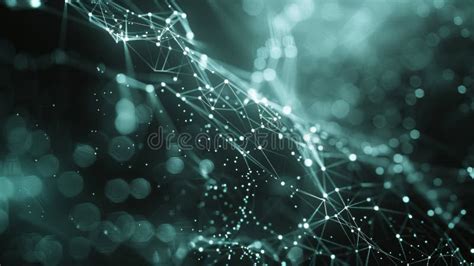 Abstract Network Connection Futuristic Technology Background Big Data Plexus Structure Stock
