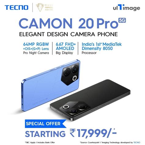 Tecno Camon Pro G Gets A Limited Period Discount In India