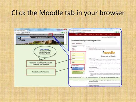 Accessing Moodle PPT