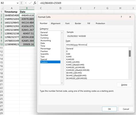 Excel So Konvertieren Sie Einen Unix Zeitstempel In Ein Datum Statorials