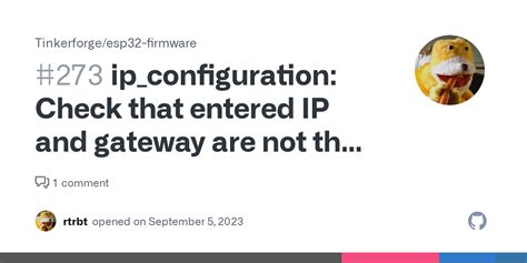 Ipconfiguration Check That Entered Ip And Gateway Are Not The Network