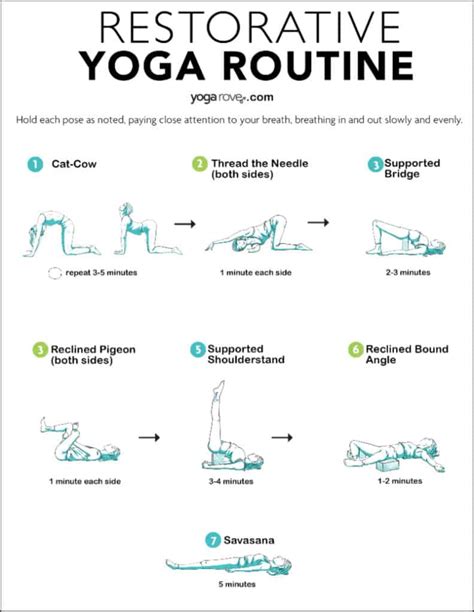 Printable Restorative Yoga Poses