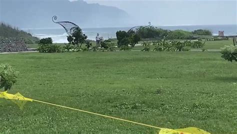 台東強陣風達10級 岸巡隊進行岸邊管制