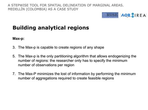 A Stepwise Tool For Spatial Delineation Of Marginal Areas Ppt