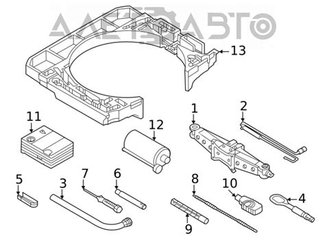 Домкрат VW Tiguan 18-24 5QF011031C артикул 466301 - купить на разборке