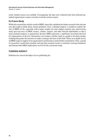 Linking Competitive Strategies With Human Resource Information System
