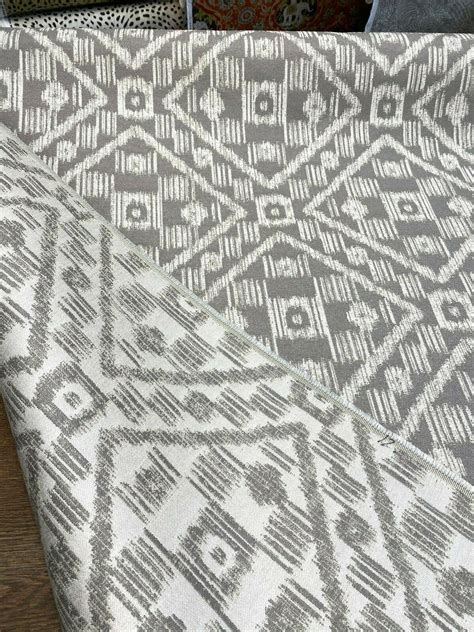 Covington Sd Block Island Ikat Gray Dolphin Outdoor Fabric By The Yard