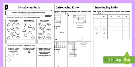 Ks2 Ratio Differentiated Worksheets Teacher Made Twinkl