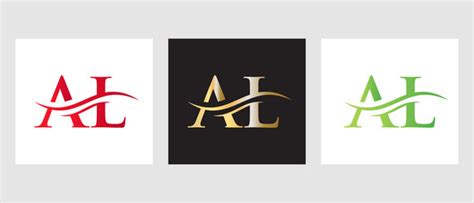 Letter Al Logo Design Initial Logotype Royalty Free Vector