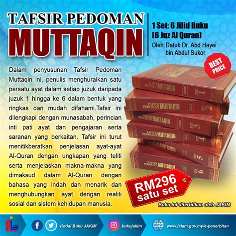 Tafsir Pedoman Muttaqin Dr Abdul Hayei Abdul Sukor Jakim Shopee