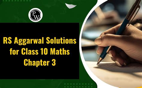RS Aggarwal Solutions For Class Maths Chapter Linear Equations In Two Variables
