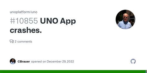 Uno App Crashes · Issue 10855 · Unoplatformuno · Github