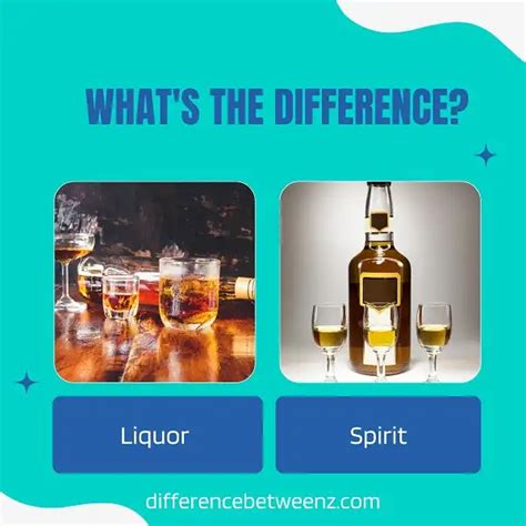 Differences Between Liquor And Spirits Difference Betweenz