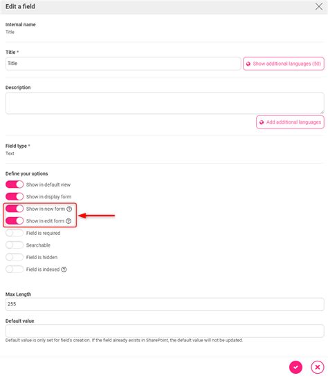 content type edit property fields and manage inheritance help