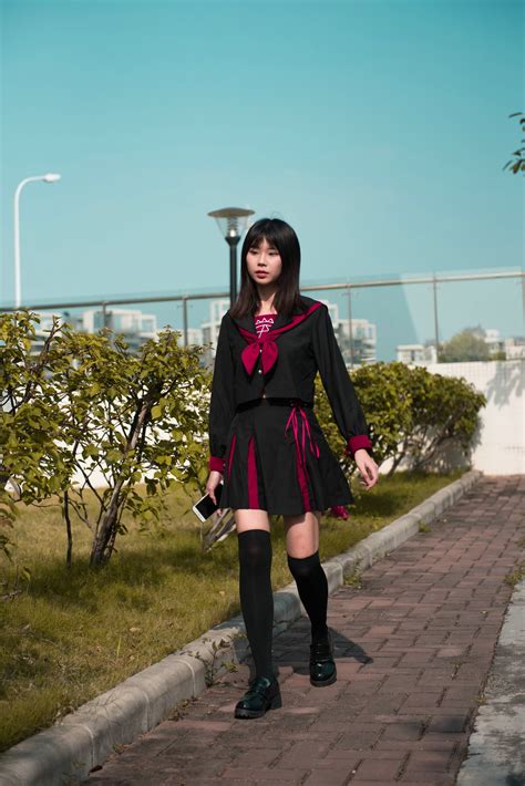 [魔镜街拍] No 141 活力美术生jk美少女 微图坊