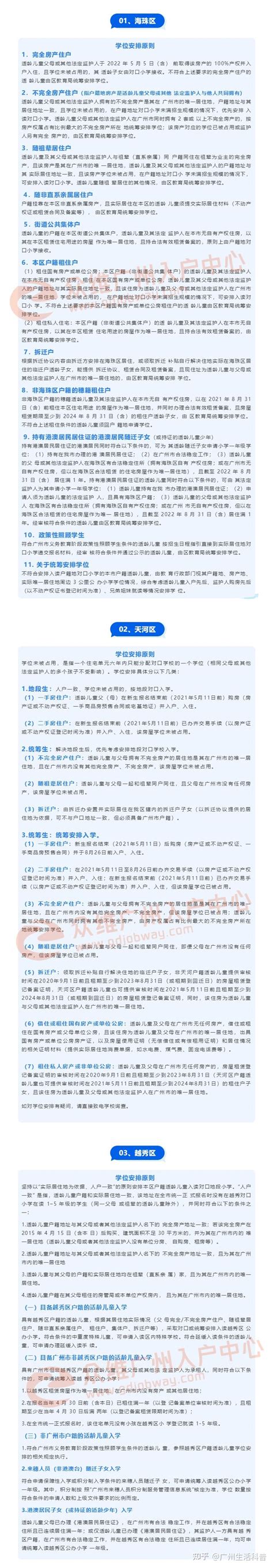 幼升小必看！有房也可能被统筹？广州11区小学如何分配学位？ 知乎