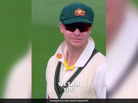 Saw You Cry On Telly England Fans Mock Steve Smith His Reaction Can