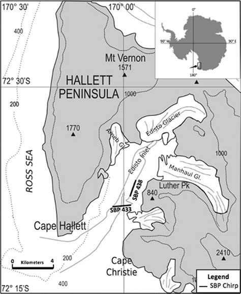 Map With The Tracklines Of The SBP Survey And Location Of The SBP Chirp Download Scientific