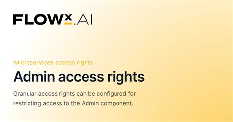Admin Access Rights Docs