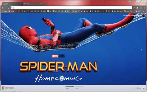 Cool Spiderman Homecoming Avengersin Chrome With