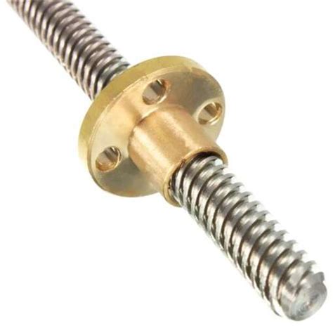 Lead Screw For Cnc D Printer Size X Mm With Nut Makers Electronics