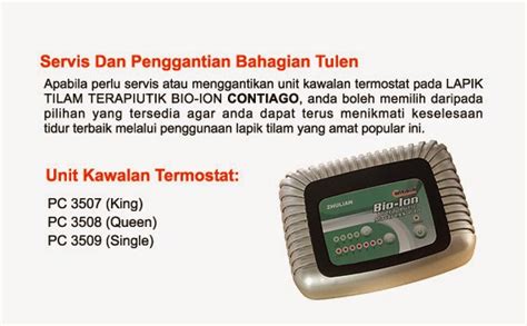 Bicara Lapik Tilam Terapiutik Bio Ion Contiago Zhulian