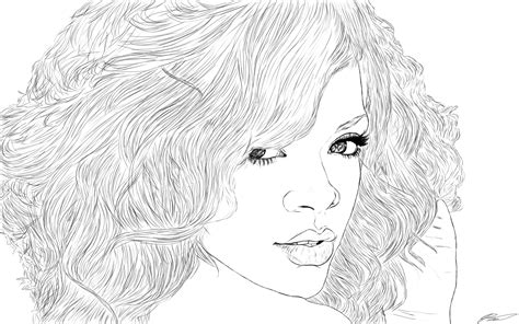 Rihanna Loud Ii Lineart By Hellsong Diabla On Deviantart