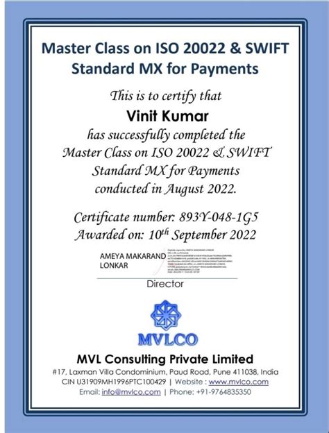 Vinit Ojha On Linkedin Now I Have Cleared The Iso20022 Certification