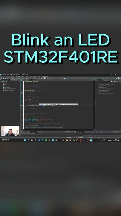 Stm32 Led Blink Example Stm32 Stm32cubeide Arduino Youtube