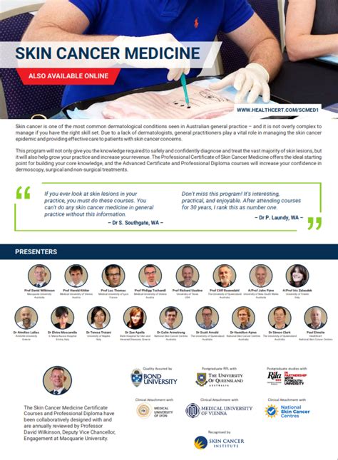 Advanced Certificate Of Skin Cancer Medicine