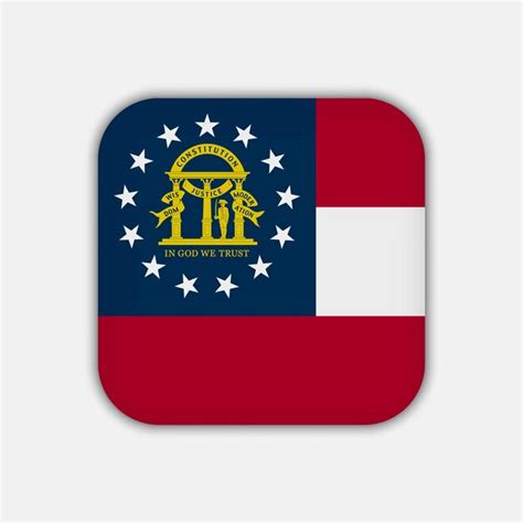 Premium Vector Georgia State Flag Vector Illustration