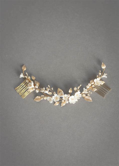 LYRIC Floral Bridal Headpiece TANIA MARAS BRIDAL