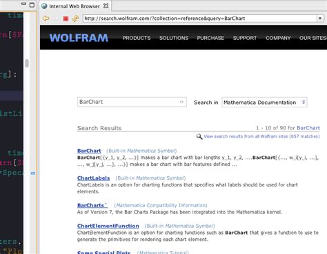 How Can I Access Documentation From The Workbench Mathematica Stack