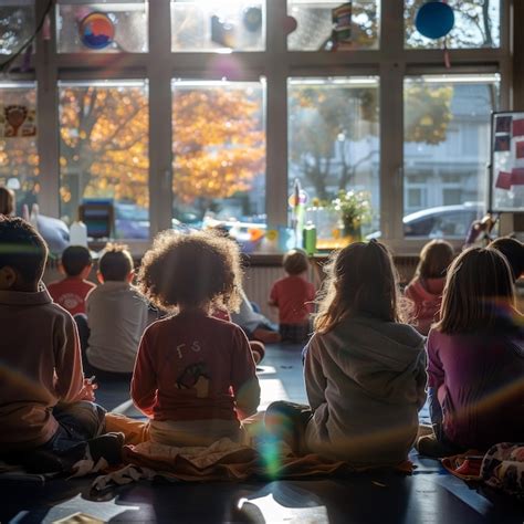 Diverse Classroom Engaged In Learning Premium Ai Generated Image