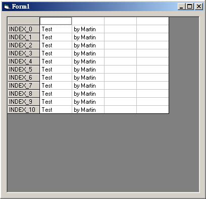 VB6 MSFlexGrid使用記錄