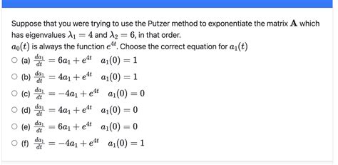 Solved Dai Dt Dai B Dt Suppose That You Were Chegg