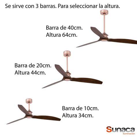 Ventilador Faro Just Fan Cobre Ventiladores Sin Luz Faro 33399