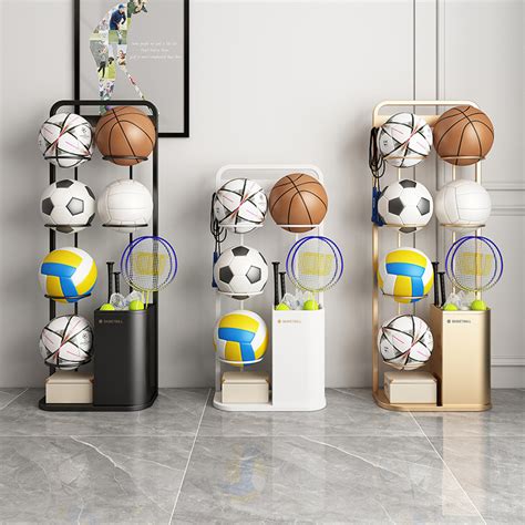 기타 가정용 농구공 보관함 실내 축구공 볼 랙 스포츠 라켓 디스플레이 스포츠 장비 보관 바구니 위시버킷