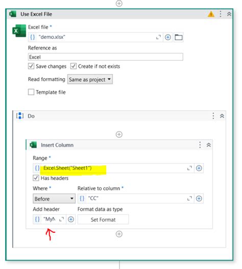 Inserting New Empty Column In Excel Studio UiPath Community Forum