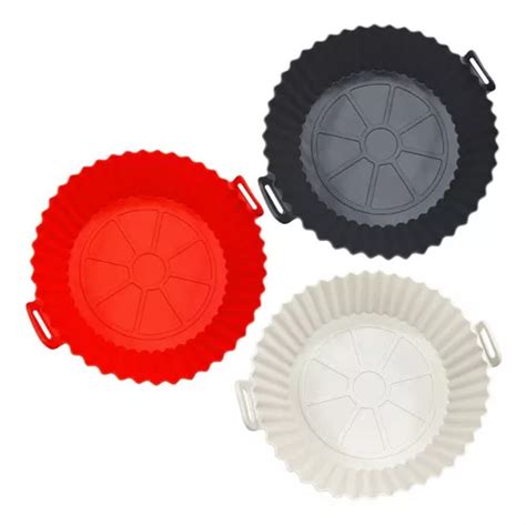 Kit 3 Forma Air Fryer De Silicone Reutilizável Antiaderente Mercadolivre
